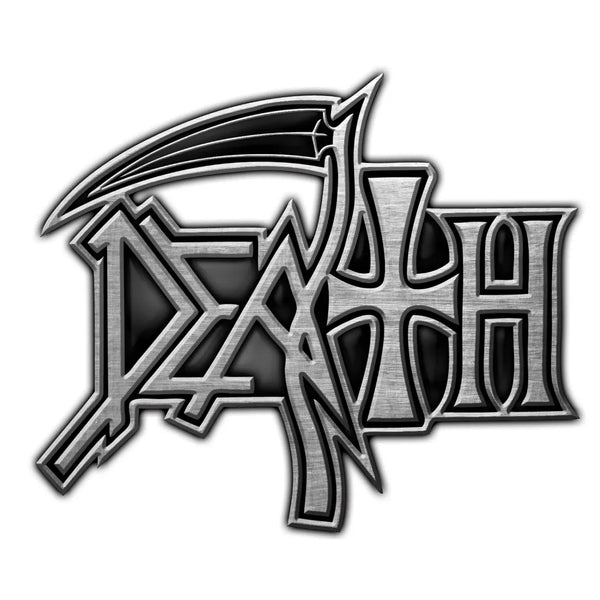 Official DEATH cast metal badge – CultNeverDies