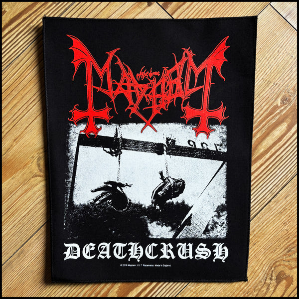 Official MAYHEM: DEATHCRUSH large back patch – CultNeverDies