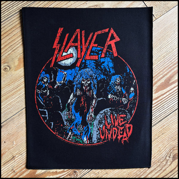 Official SLAYER: LIVE UNDEAD large back patch – CultNeverDies