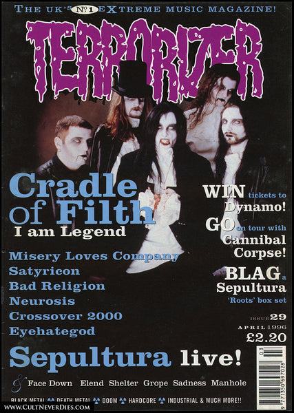 TERRORIZER magazine (multiple issues from 1-50) *reduced prices ...